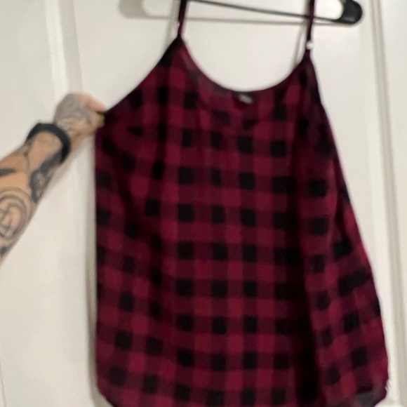 torrid | Tops | Torrid Red Plaid Challis Tank Top | Poshmark